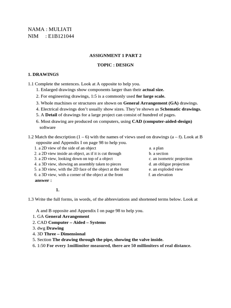 Assignment 1 Part 2 | PDF