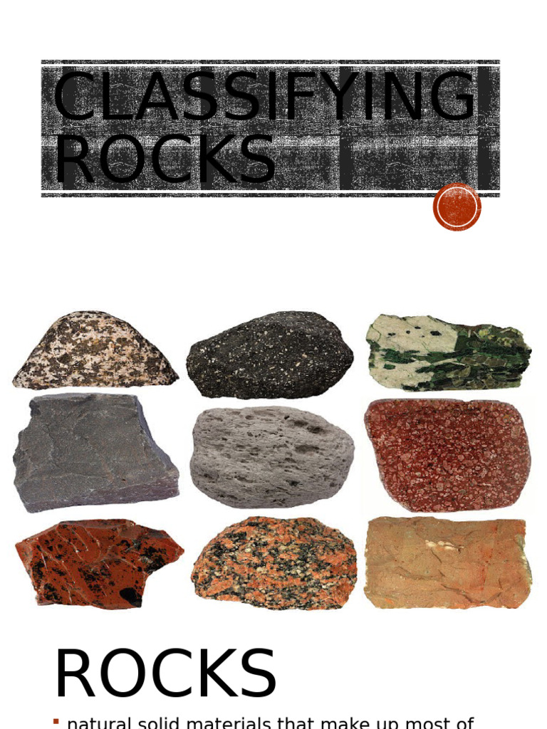 Classifying Rocks | PDF
