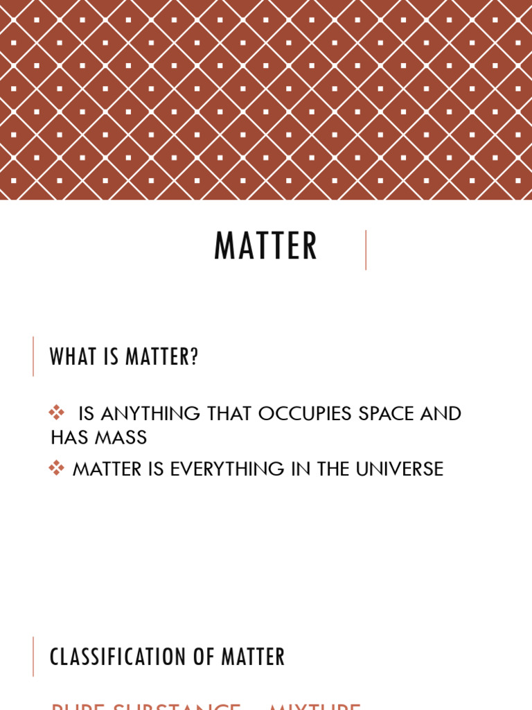Classification of Matter | PDF