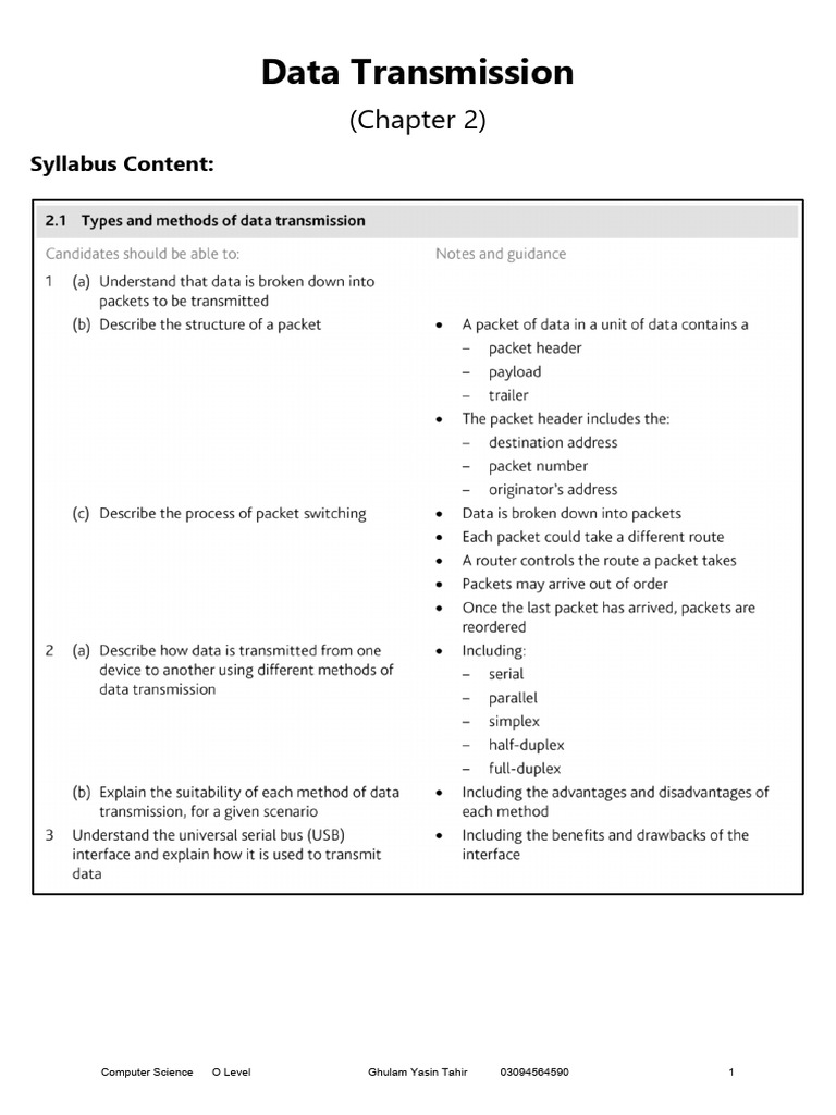 Chapter 2 - Data Transmission | PDF