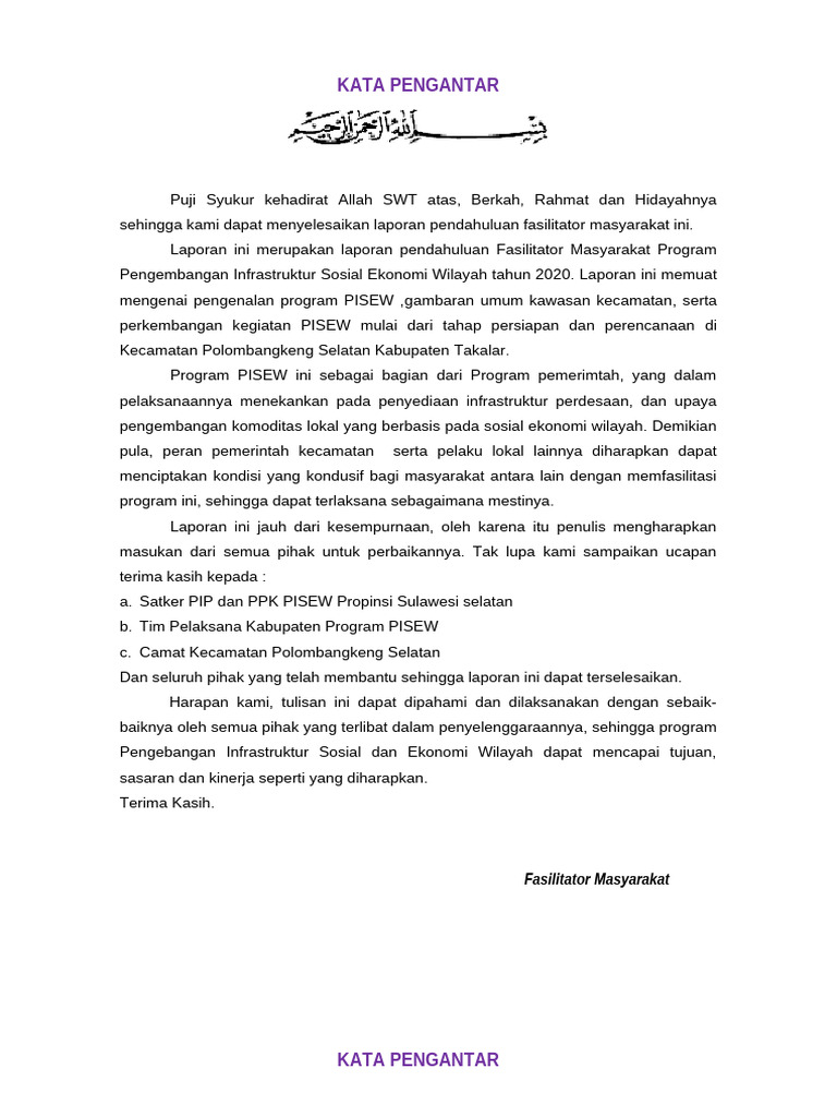 KATA PENGANTAR Pendahuluan | PDF