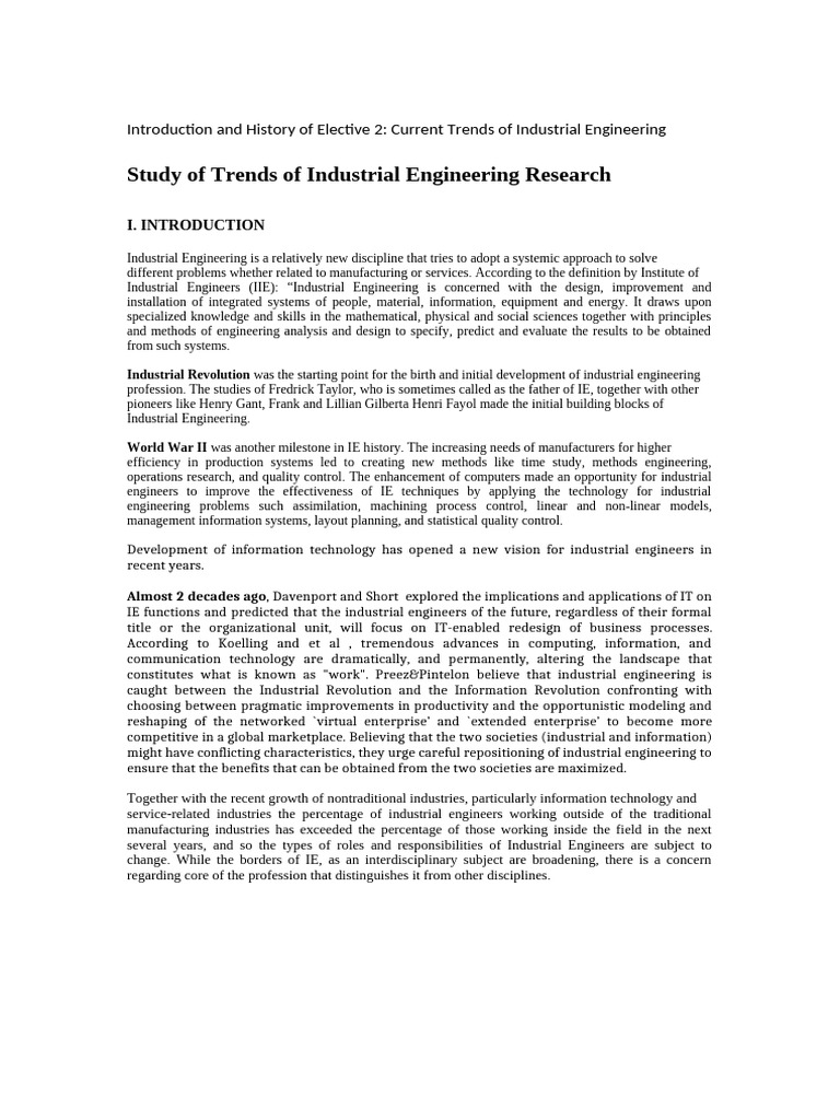 Introduction and History of Elective 2 WEEK 1 | PDF