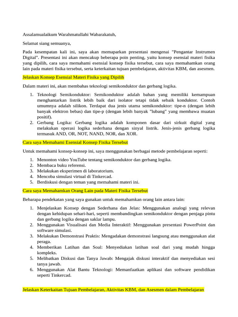 Presentasi Modul | PDF