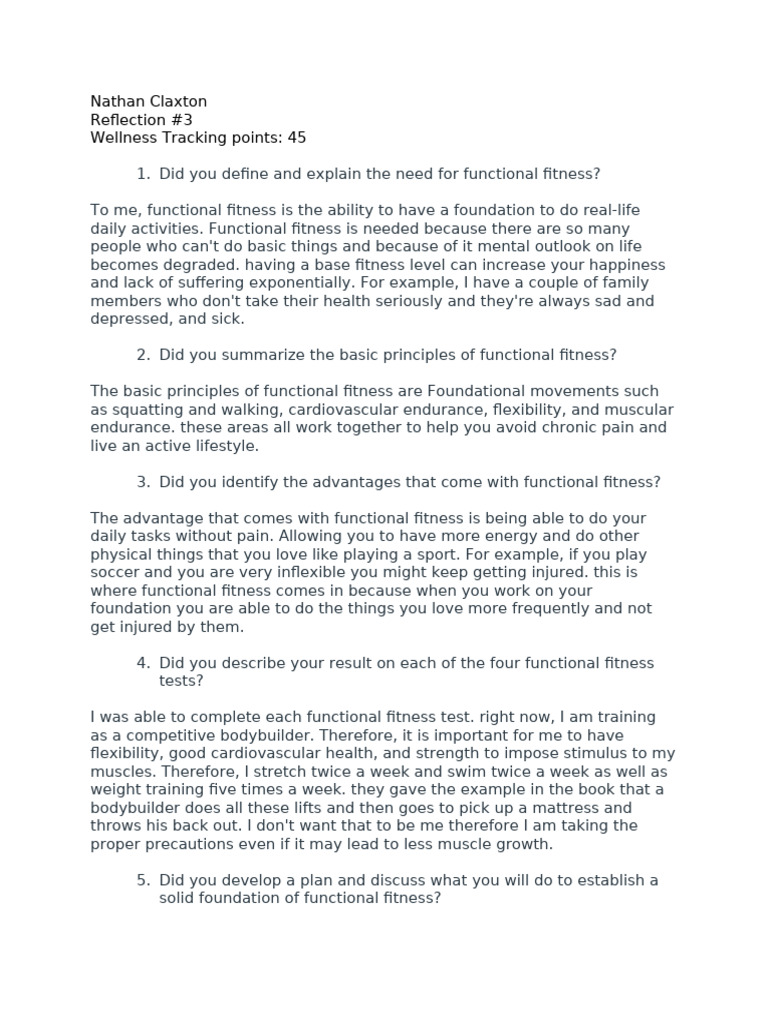 Reflection Assignment #3 | PDF