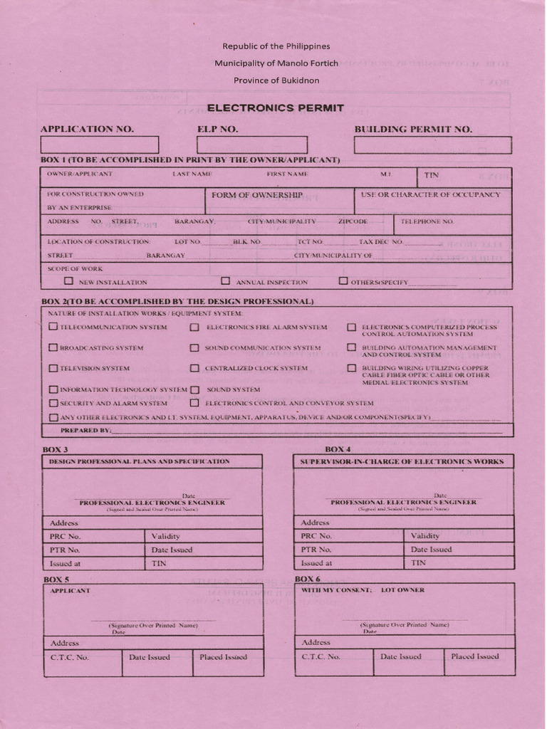 Electronics Permit | PDF