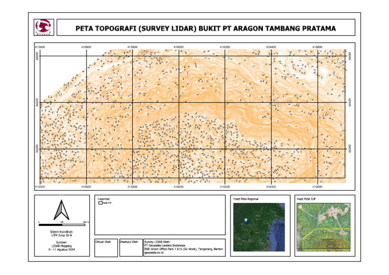Peta Topografi Bukit PT ATP | PDF