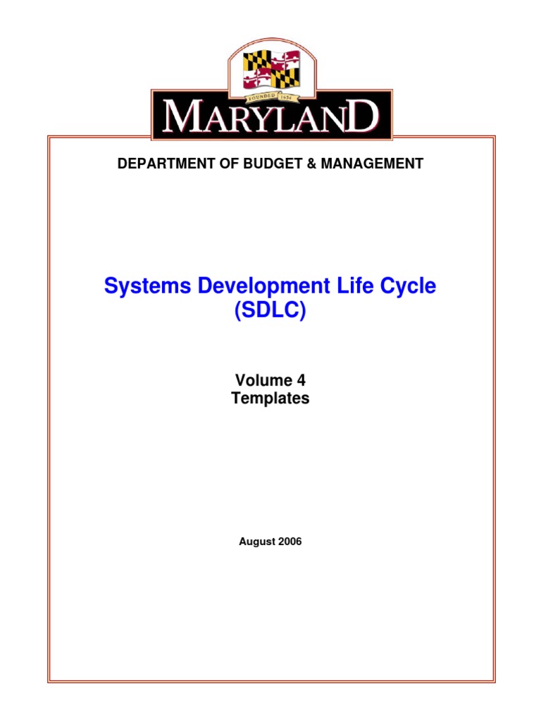 System Development Life Cycle (SDLC) Templates | PDF | Software ...