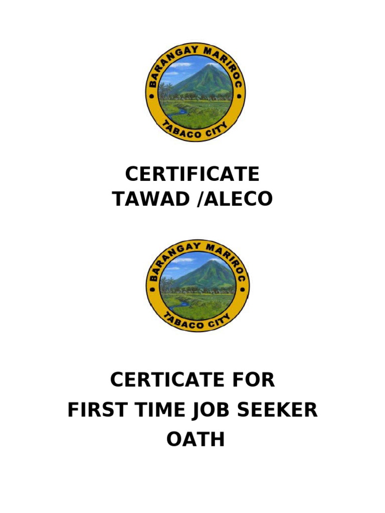 CERTIFICATE Front Cover | PDF