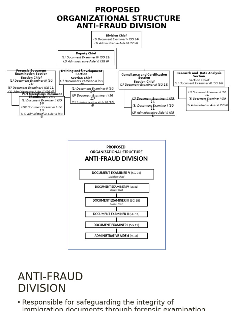 FINAL REVISION Annex O - Proposed AFS Org Structure (1) | PDF