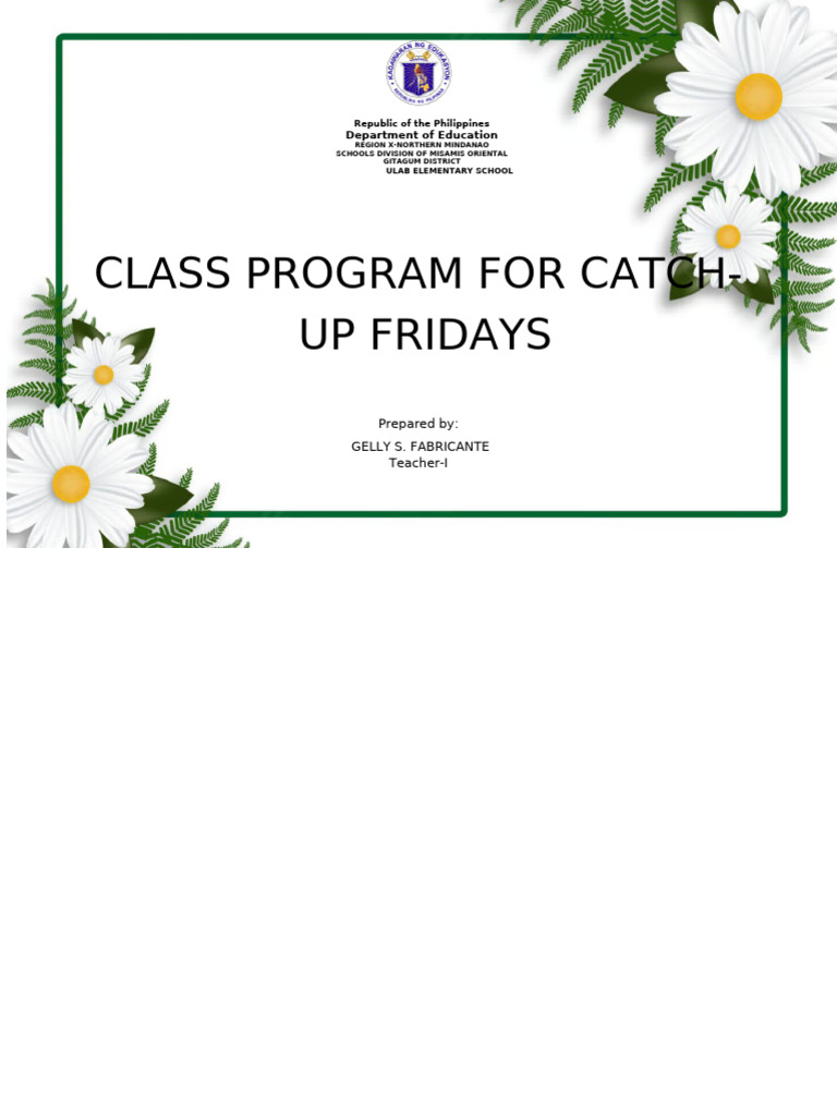 cover page catch up | PDF