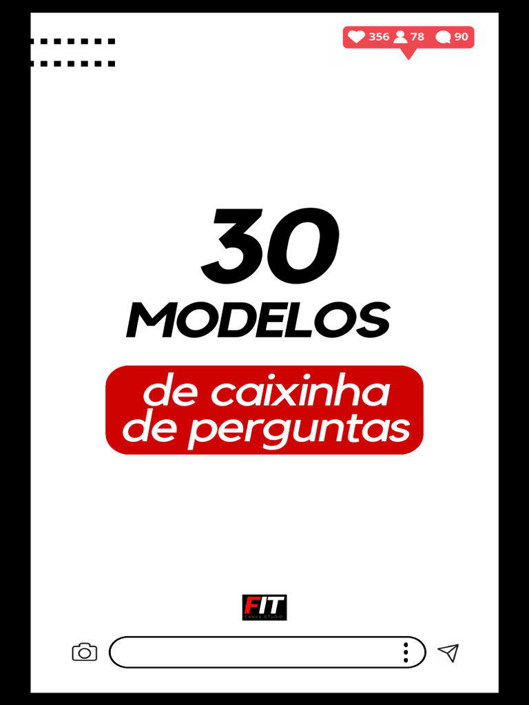 30 Modelos De Caixa De Perguntas Para O Instagram Pdf
