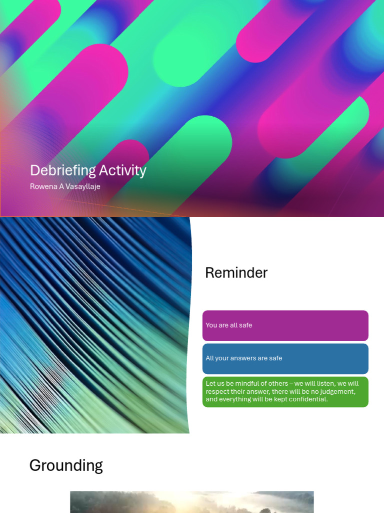 Debriefing Activity | PDF