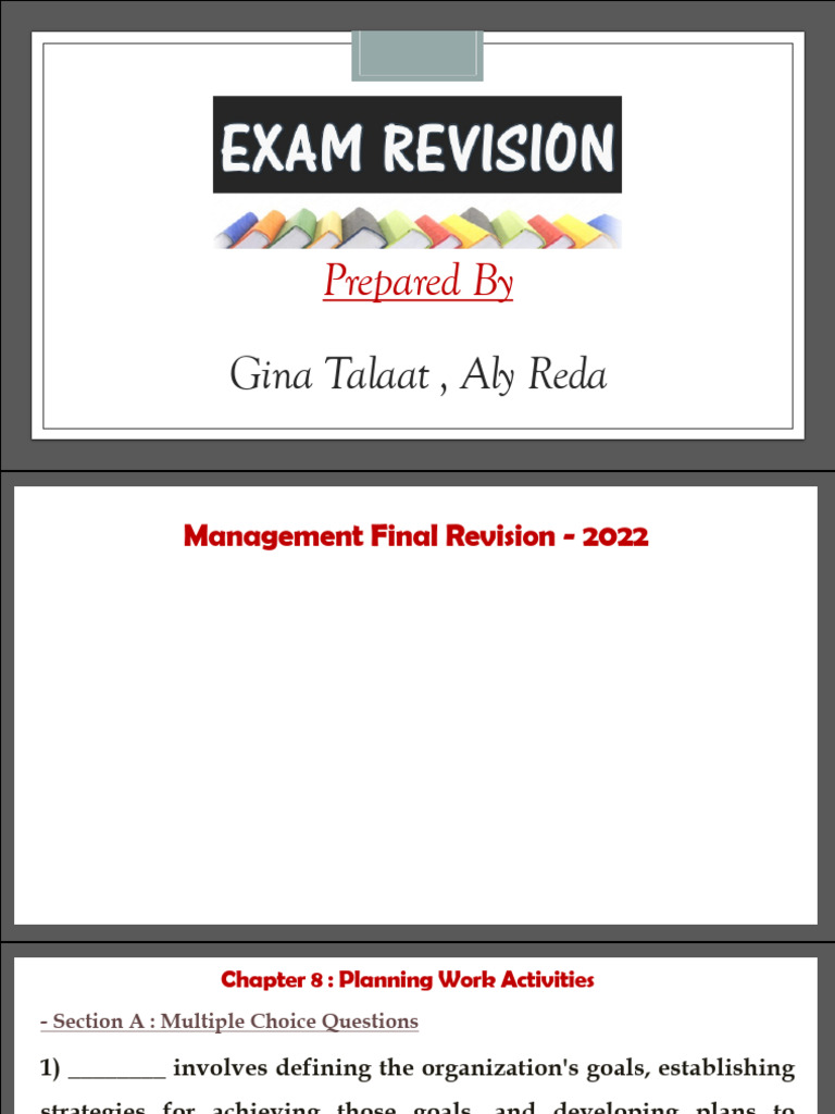 Final Revisison - Management (1) - Ali Reda | PDF