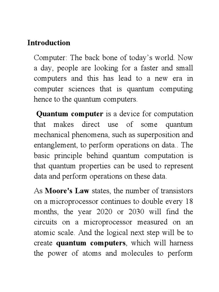 Quantum Computers | PDF | Quantum Computing | Quantum Mechanics