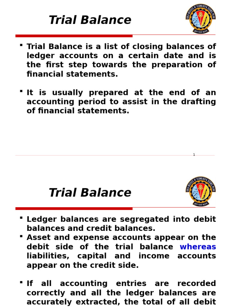Trail Balance Fina Accounts 17 09 | PDF