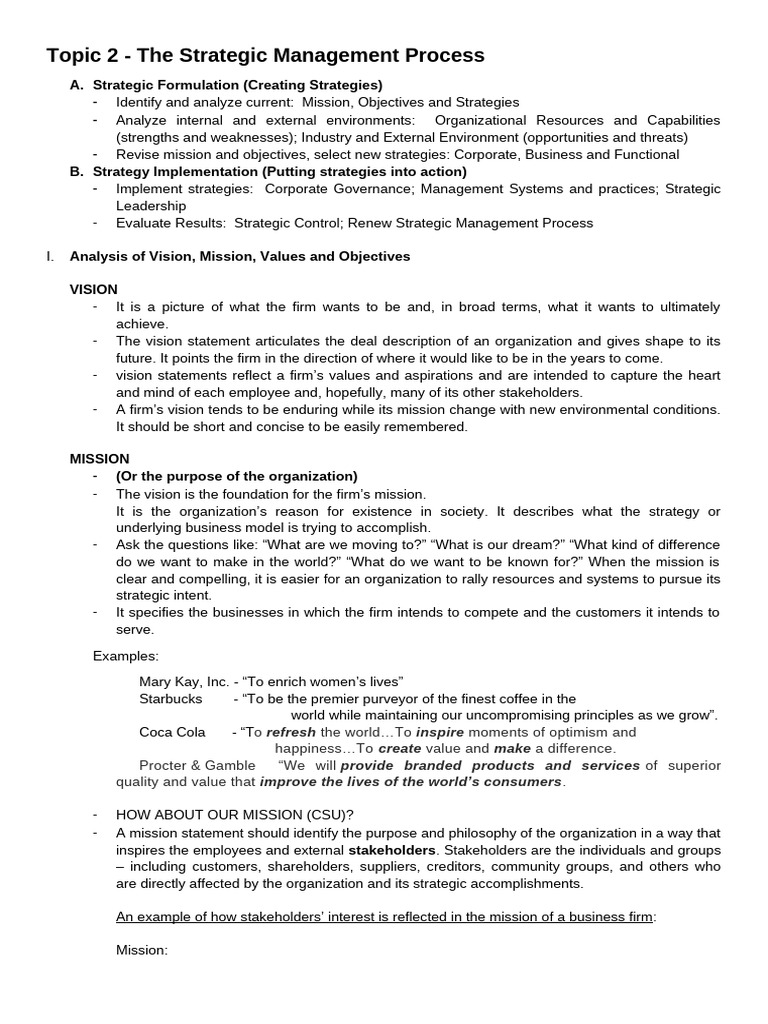 Topic 2 - Additional | PDF | Strategic Management | Competition
