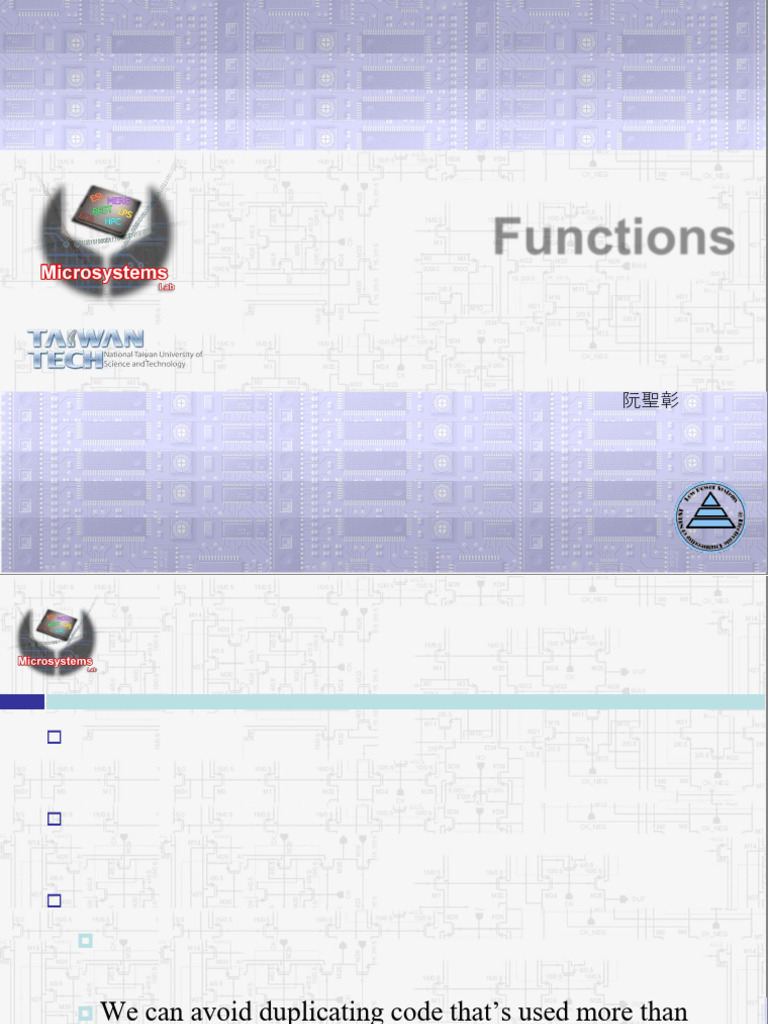9_Functions_Programming Language | PDF