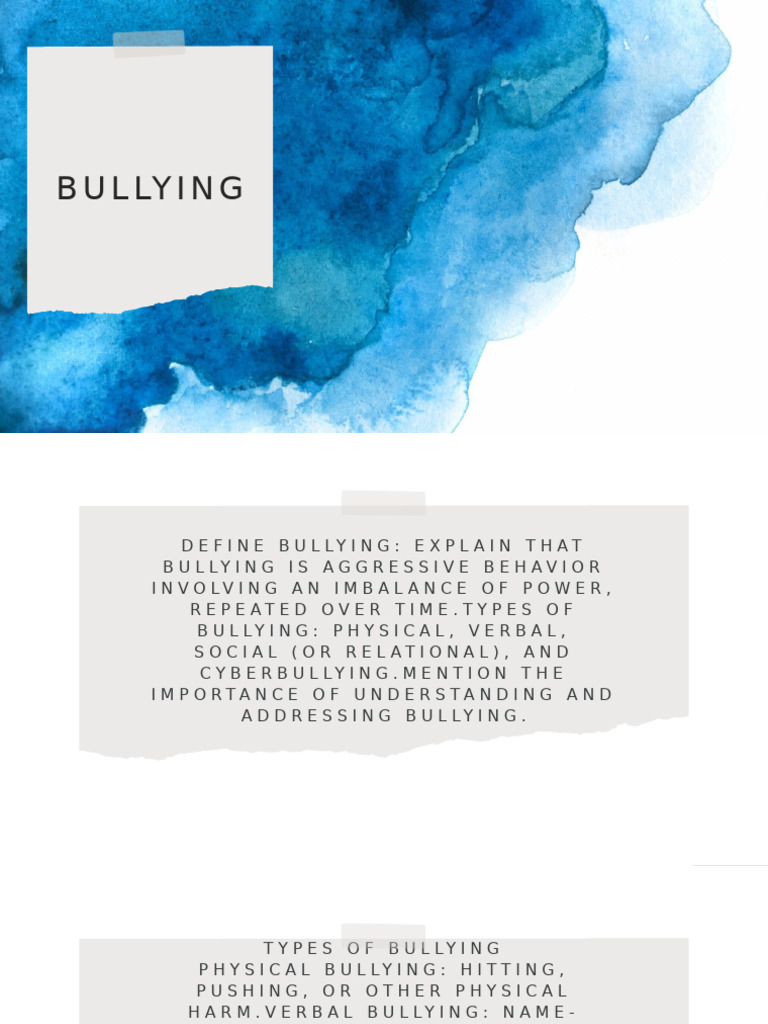 Bullying | PDF