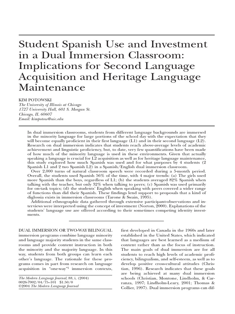 W8.2 - Potowski (2004) | PDF