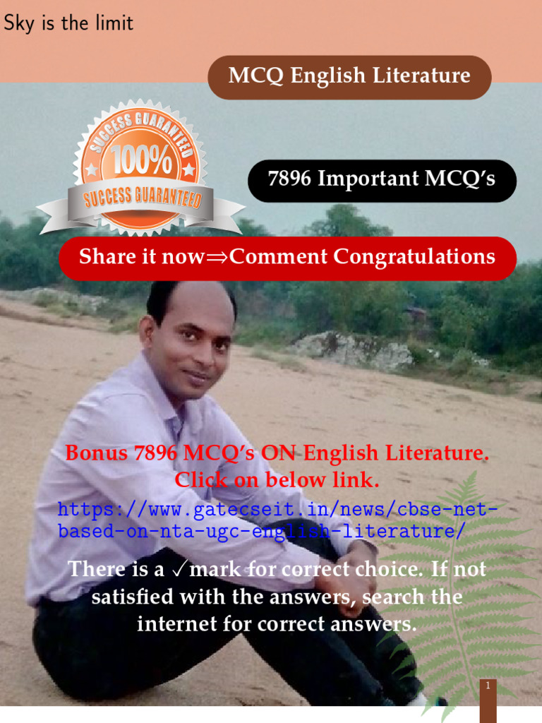 English Lit MCQ | PDF