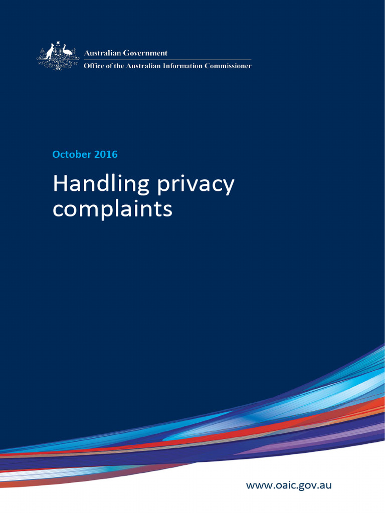OAIC Privacy Complaint Handling Guide | PDF | Privacy | Business