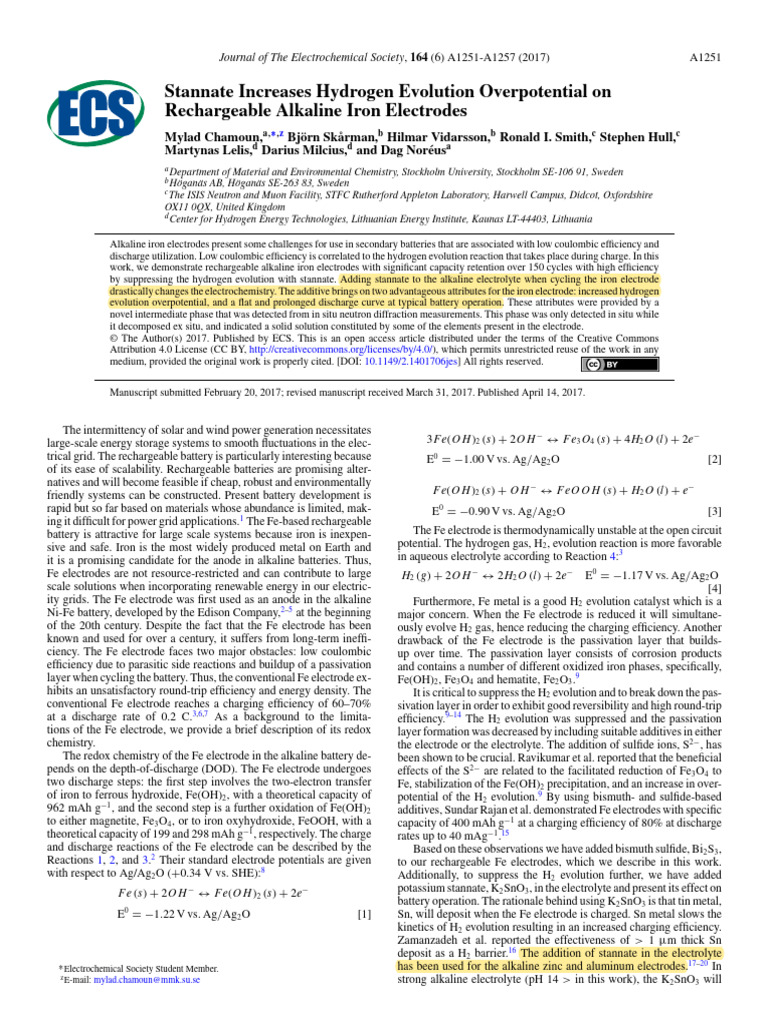 2017-Stannate Increases Hydrogen Evolution Overpotential On Rechargable ...