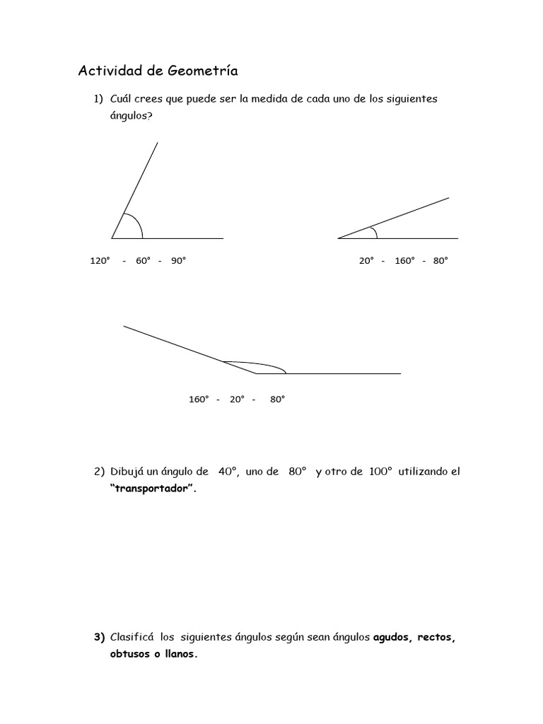 Actividad de Geometr A | PDF