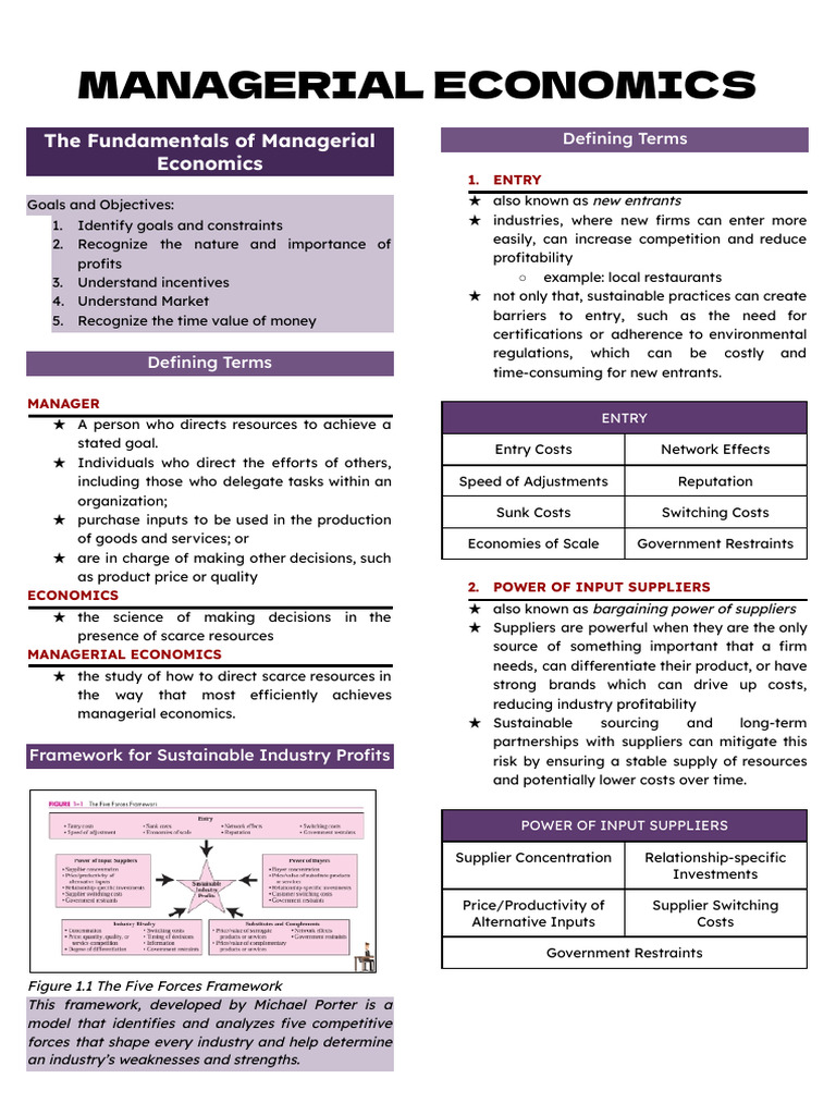 Managerial Economics - Lesson 1 (Transes) | PDF | Economics | Business