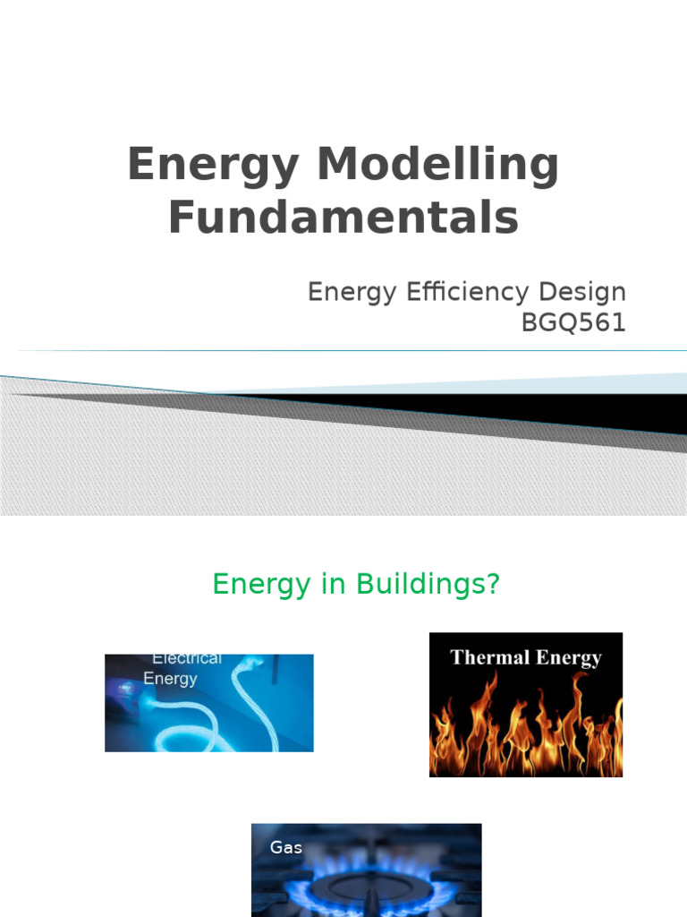 Energy Modeling Fundamental | PDF