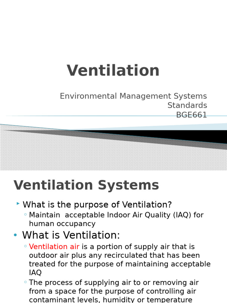 Ventilation | PDF
