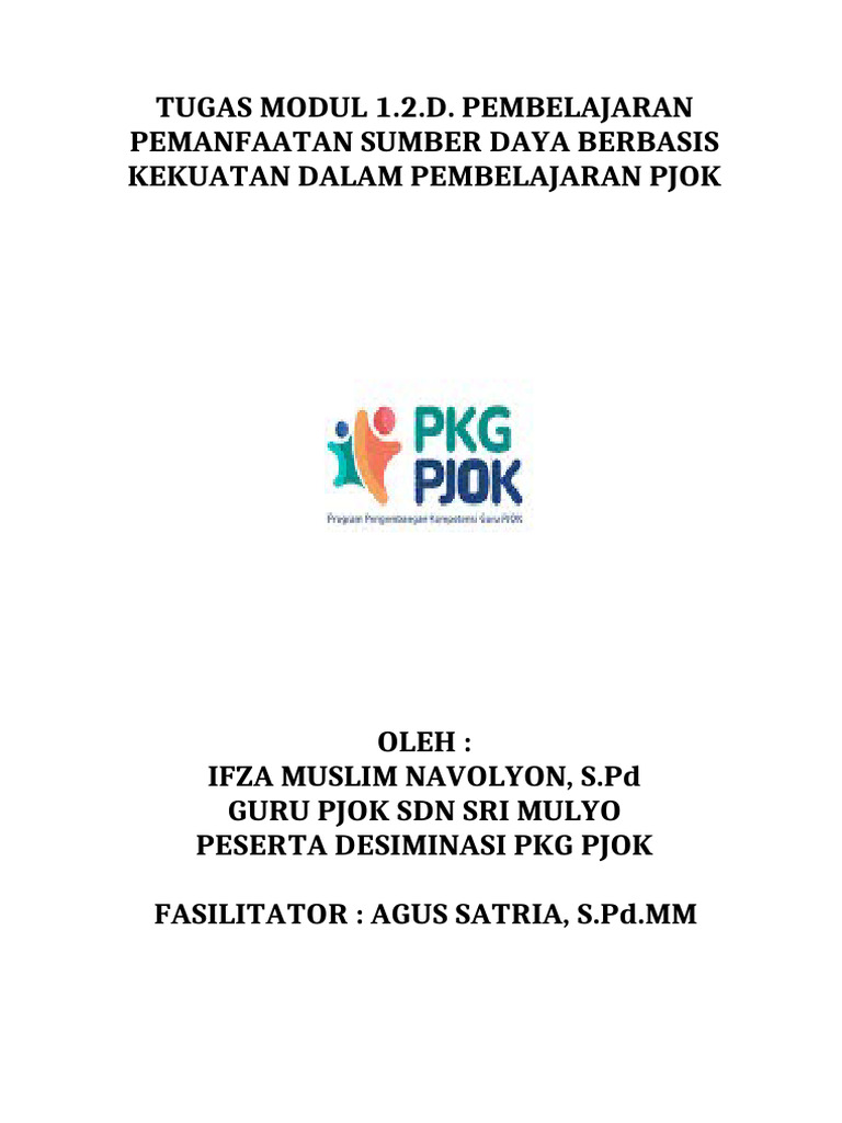 Tugas Modul 1.2.D - PKG Pjok. Ifza | PDF