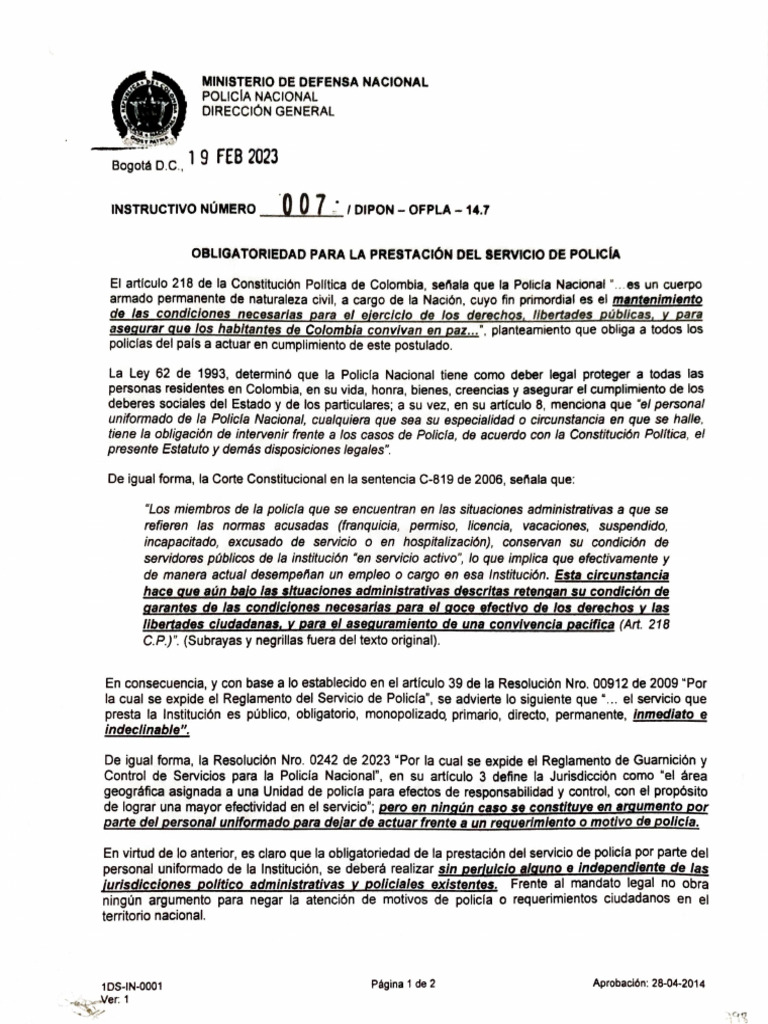 Instructivo Dipon-Ofpla Nro 007 Del 19022023 | PDF