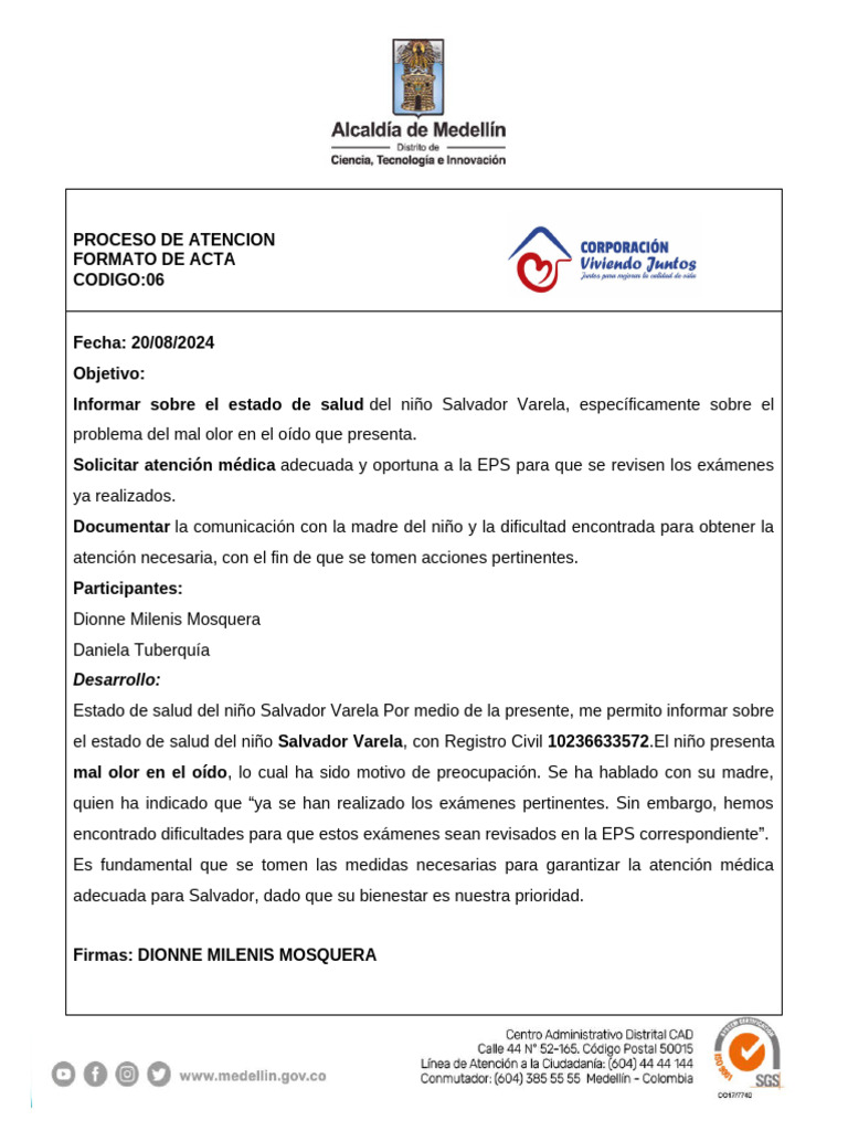 Formato de Acta Profes | PDF