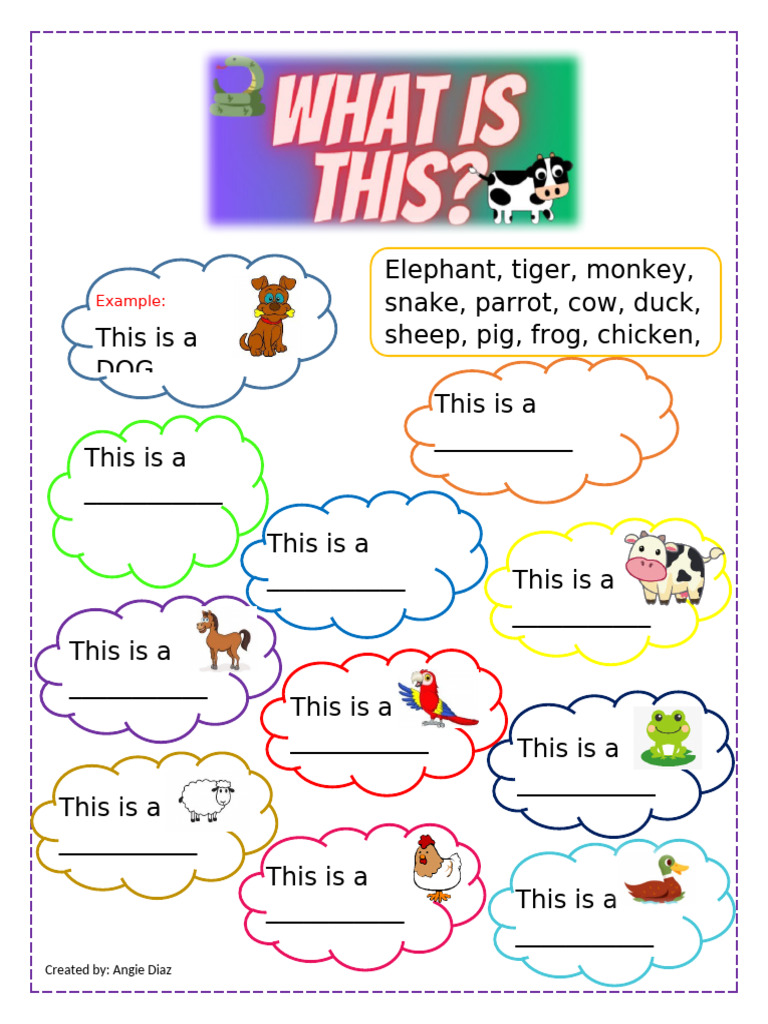 What Is This - Animals | PDF