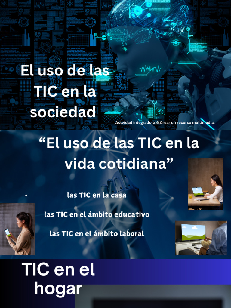 El Uso de Las TIC en La Vida Cotidiana”. | PDF