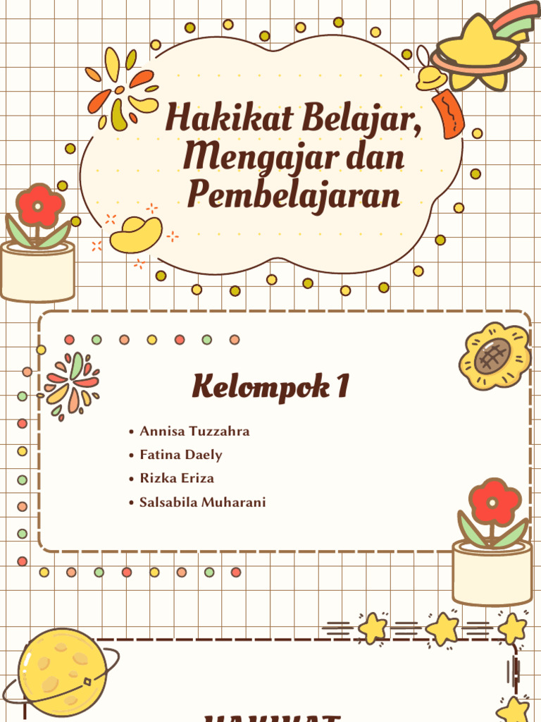 Kel. 1-Bdp-Hakikat Belajar, Mengajar, Pembelajaran | PDF