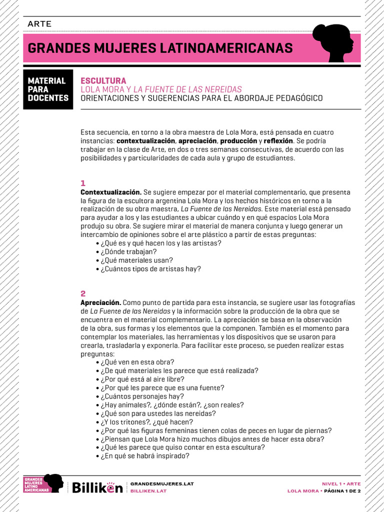 Lola Mora-Arte-Nivel 1-GML BILLIKEN | PDF