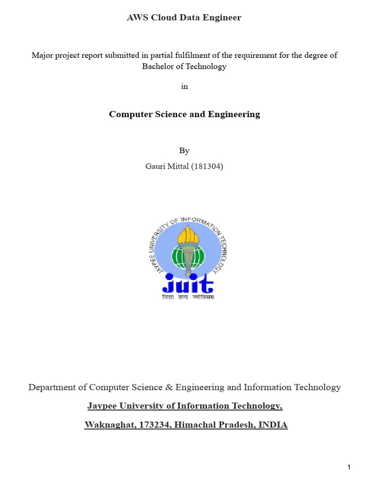 AWS Cloud Data Engineer | PDF
