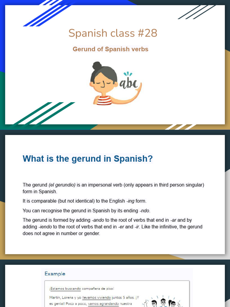 Spanish class #28 | PDF