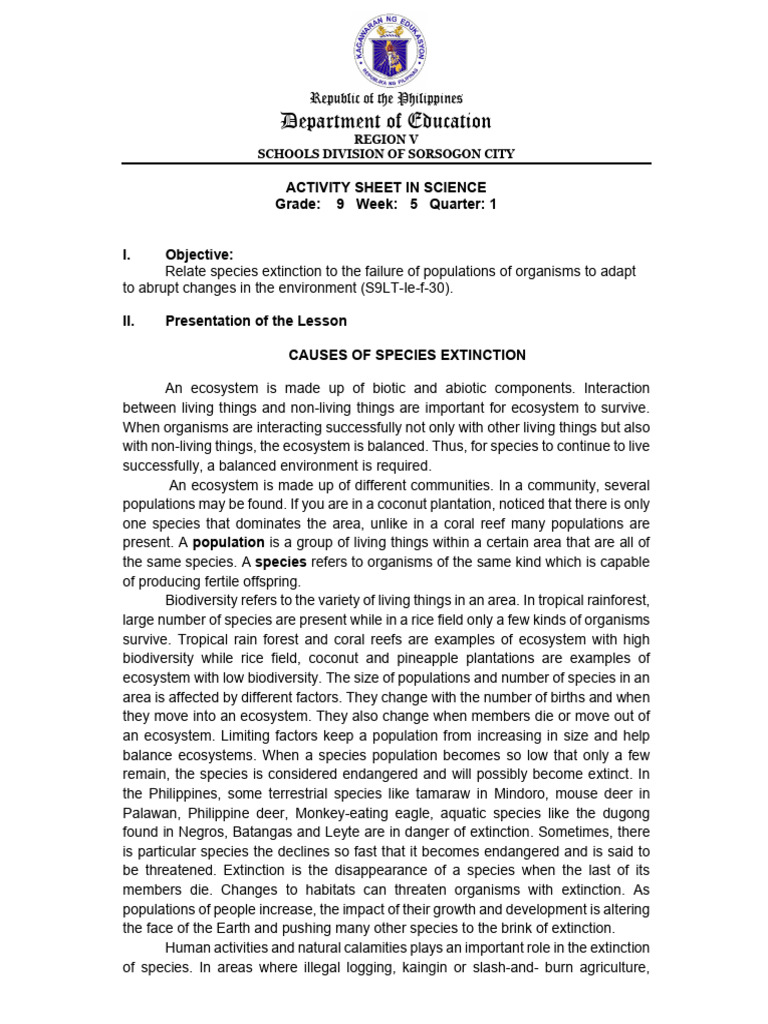 Science 9 Q1 Wk5 (4pages) | PDF