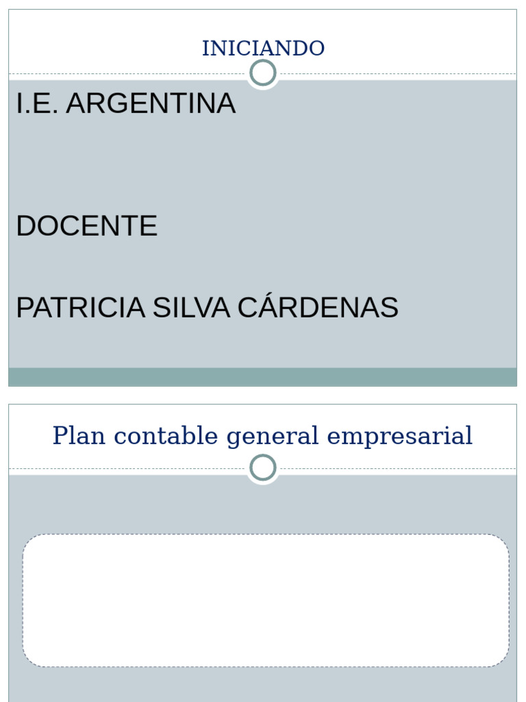 Bloque Plan Contable General Empresarial | PDF