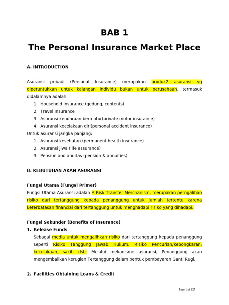 202 Personal Insurance | PDF
