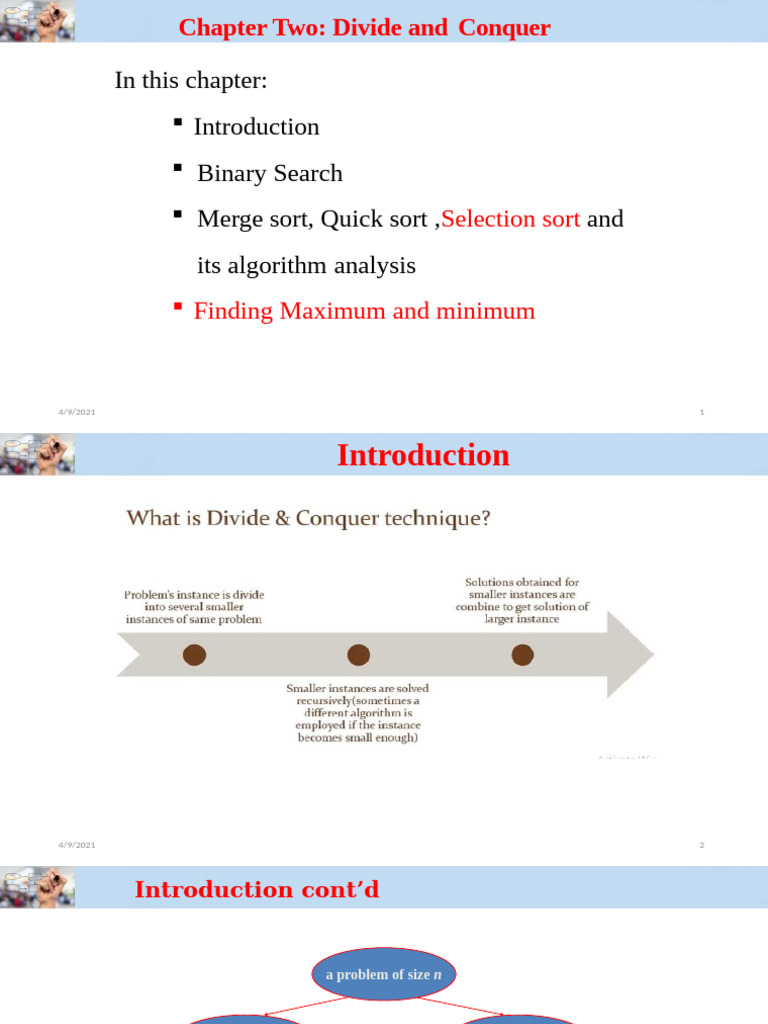 CHapter 2 Divide and Conquer | PDF