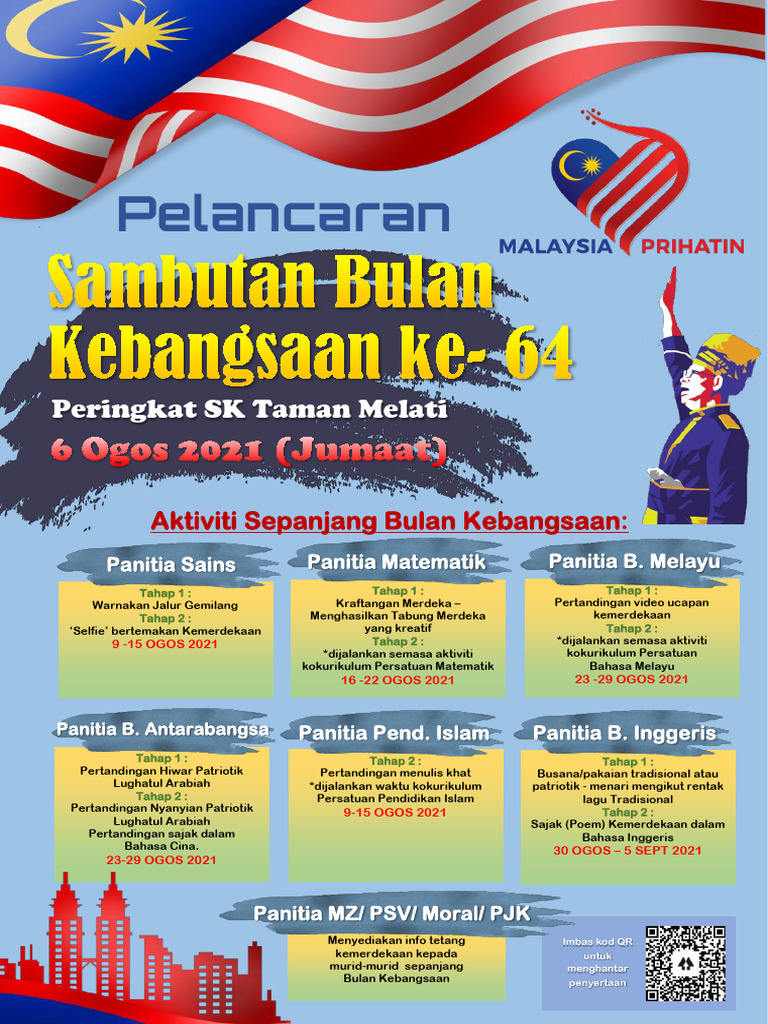 Poster Sambutan Bulan Kebangsaan 2021 | PDF