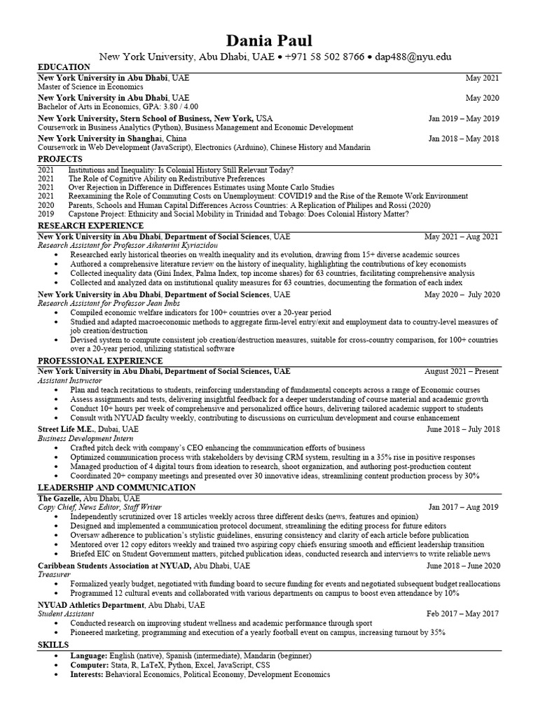 dania-paul-cv | PDF