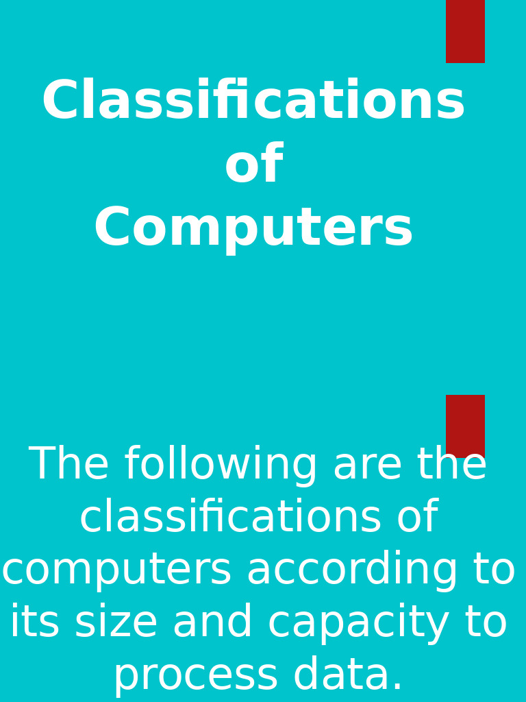 3 Classifications of Computers 2.Pptx 20240916 074021 0000 | PDF