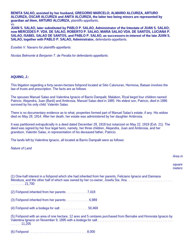Salao Vs Salao | PDF