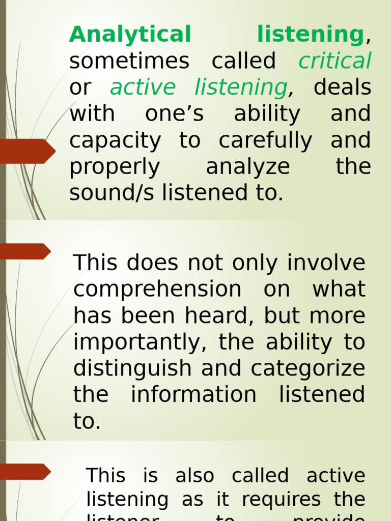 Analytical Listening | PDF