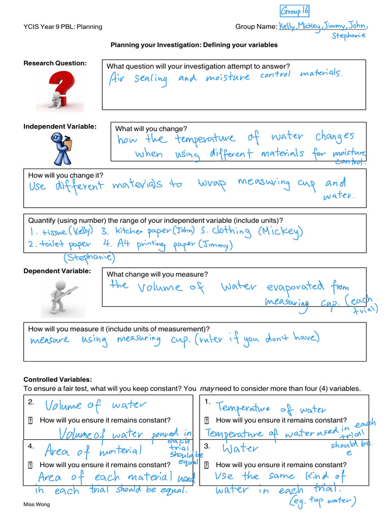 Planning your PBL Investigation Worksheets (1) (1) | PDF