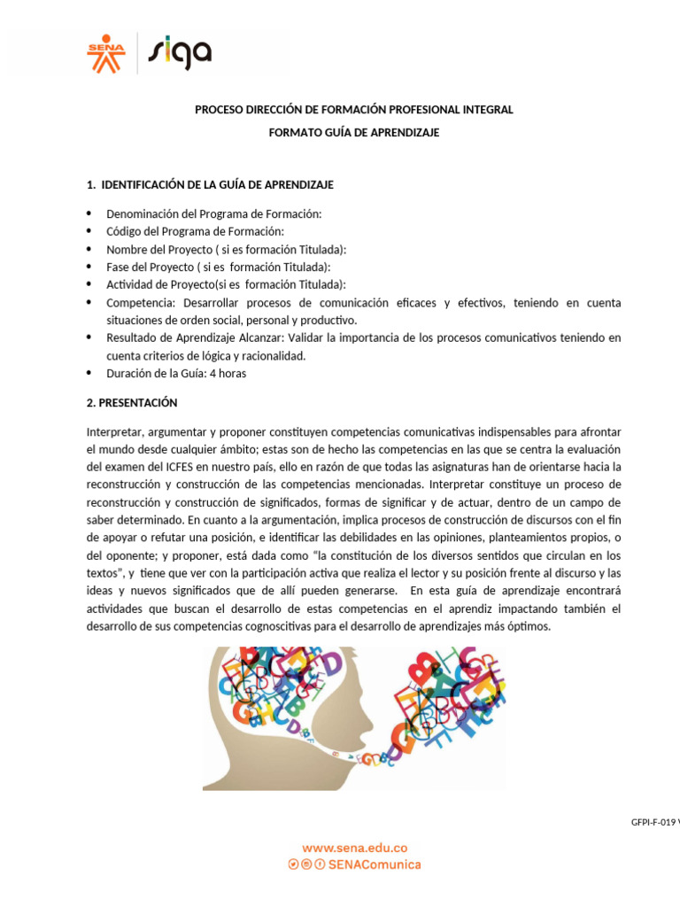 Guia 3 Importancia Procesos Comunicativos | PDF